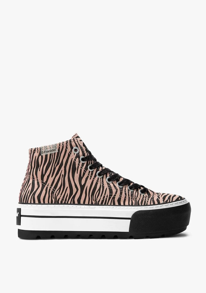 Zapatilla One Way Platform Zebra D Franklin - Dolly