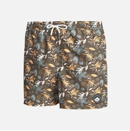 Shorts Teen Boy Aqua Swimwear Print Oliva Oscuro Lippi - Dolly